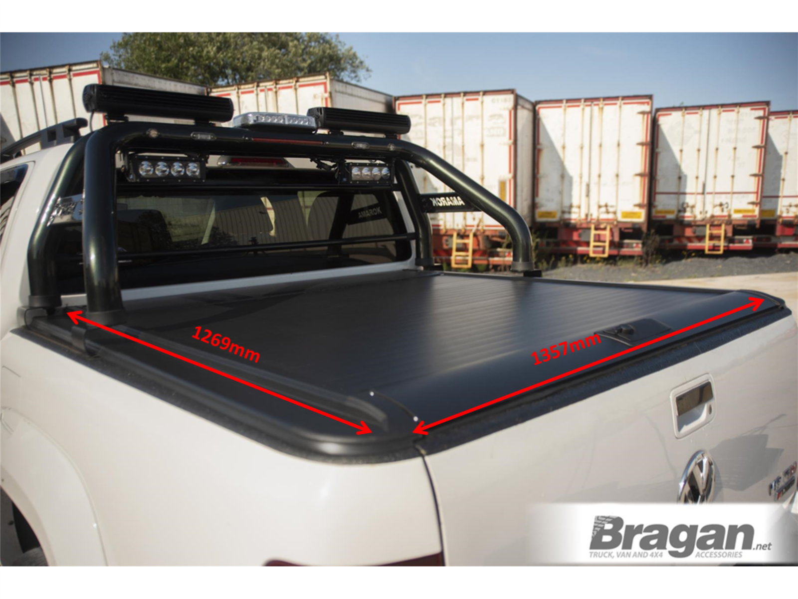Rollback Tonneau Cover To Fit VW Volkswagen AMAROK 2017+ 4x4 Rear Back ...