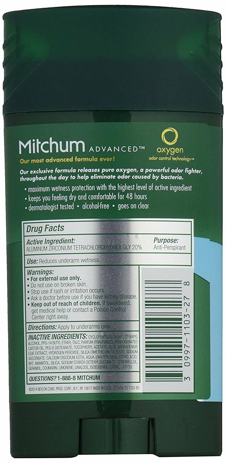 Mitchum Anti-Perspirant & Deodorant For Men Invisible Solid Clean ...