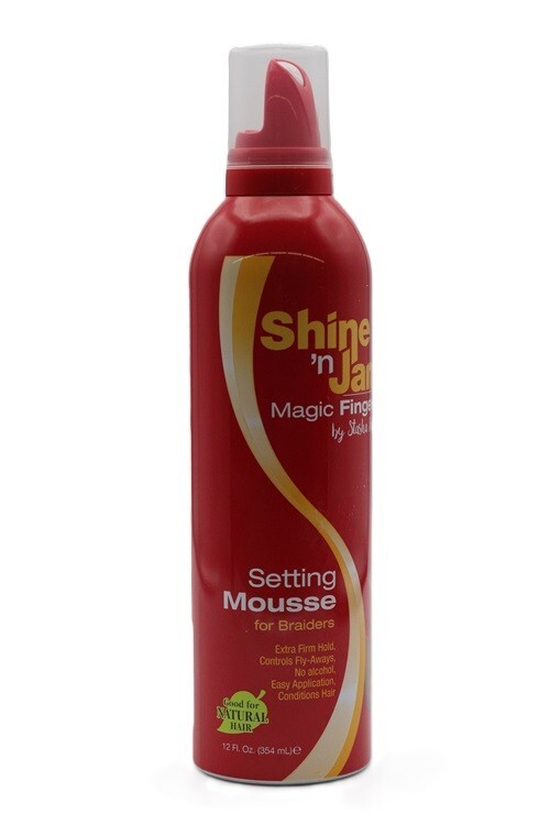 AmPro Shine N Jam Magic Fingers Setting Mousse For Braiders 12 OZ | eBay