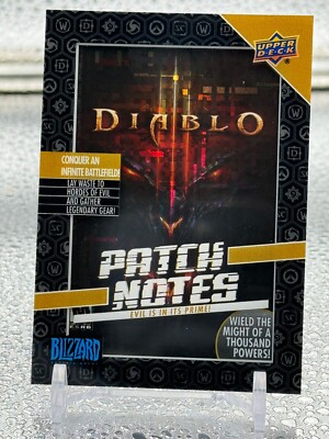 2023 Upper Deck Blizzard Legacy DIABLO 3 PATCH NOTES 3.0 PN-6🔥1:2397 ...
