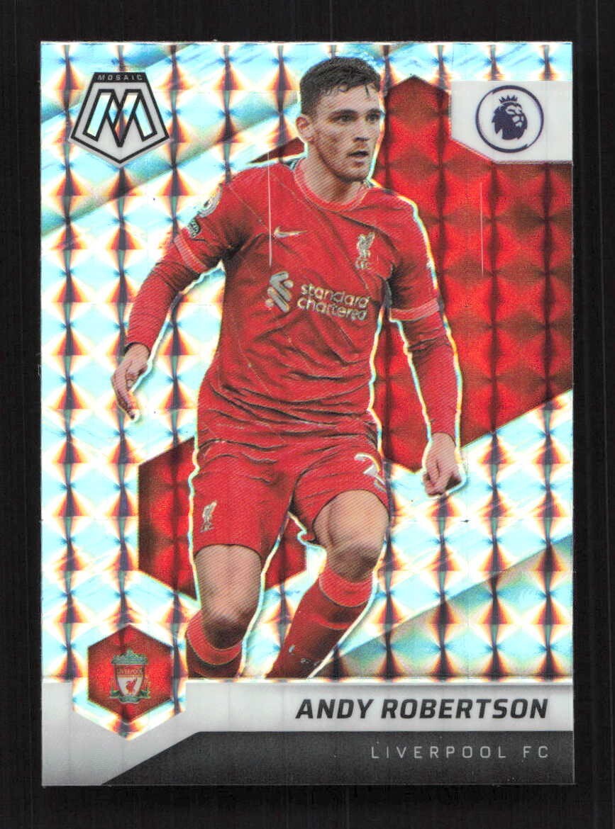 Andy Robertson 2021-22 Panini Mosaic Premier League Silver Prizm ...