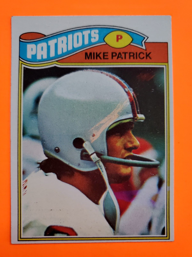 Mike Patrick #313 Topps Football Card 1977 New England Patriots | eBay