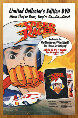 2003 Collector's Edition Speed Racer DVD Promo Print Ad/Poster TV Show ...