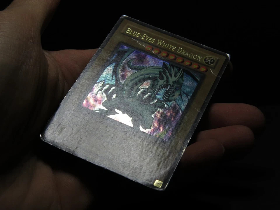 Blue-Eyes White Dragon LOB-001 1st Edition North American Yugioh Card ...