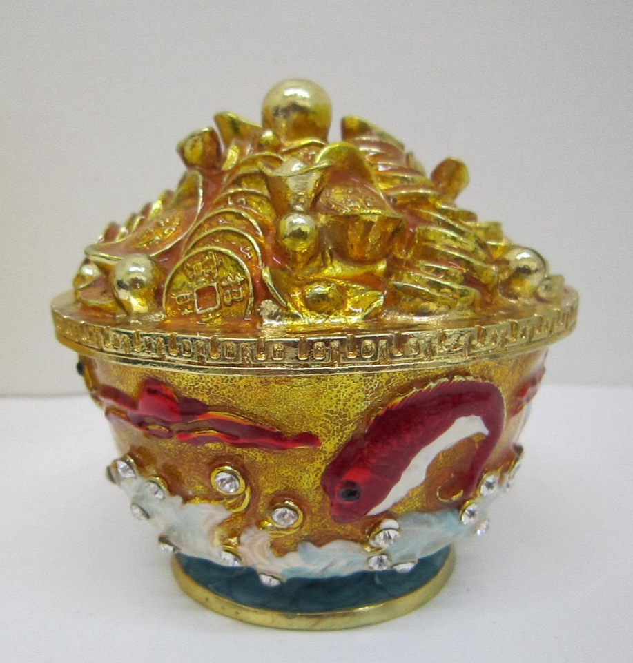 Feng Shui Bejeweled Wealth Pot | eBay