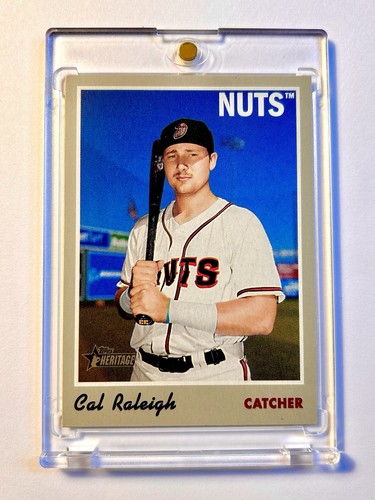 Cal Raleigh 2019 Topps Heritage Minor League ROOKIE CARD RC MARINERS ...
