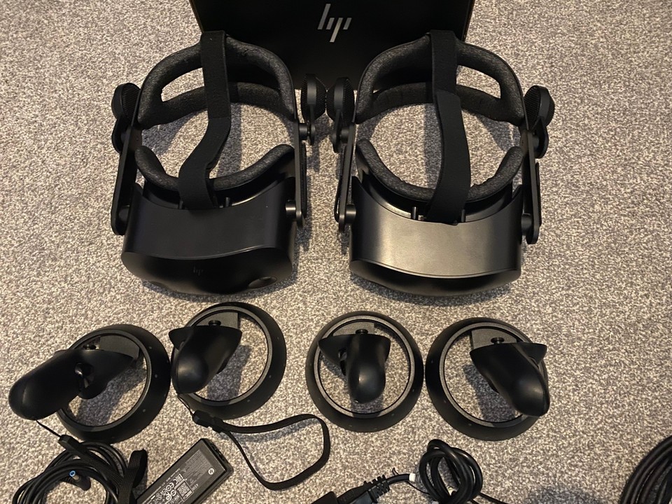 HP Reverb G2 VR Headset - v2 cable - Controllers - Boxed + spares | eBay UK