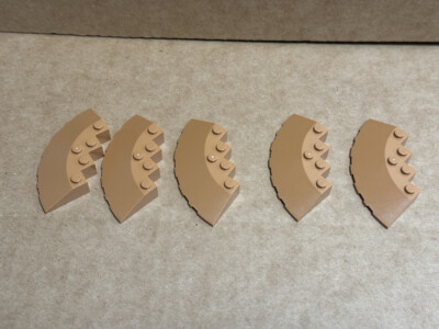 LEGO Parts - Medium Nougat Brick, Round Corner 6 x 6 w Slope - No 95188 ...