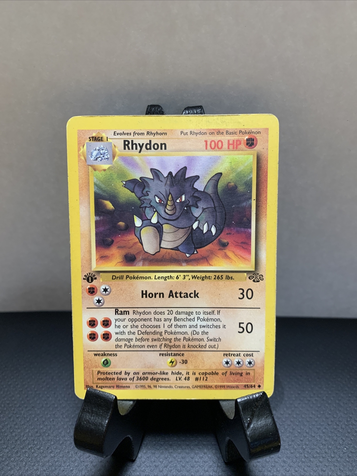 Rhydon (45/64) 1st Edition Jungle Set Pokemon Card 1999 WOTC Rare | eBay