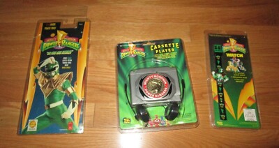 VNTG TOMMY Mighty Morphin Power Rangers GREEN RANGER WATCH CASSETTE ...