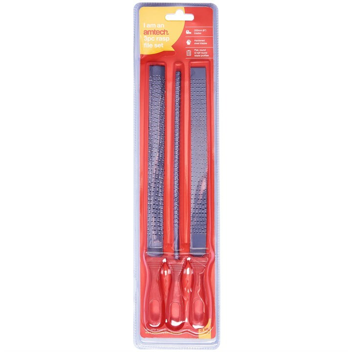 3 x Steel Rasp File Set Carpenter Professional Wood Tools Workshop ...