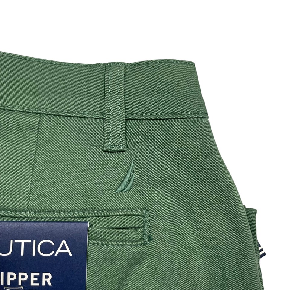 Nautica Men's Classic Fit Straight Stretch Chino Clipper Deck Pants ...