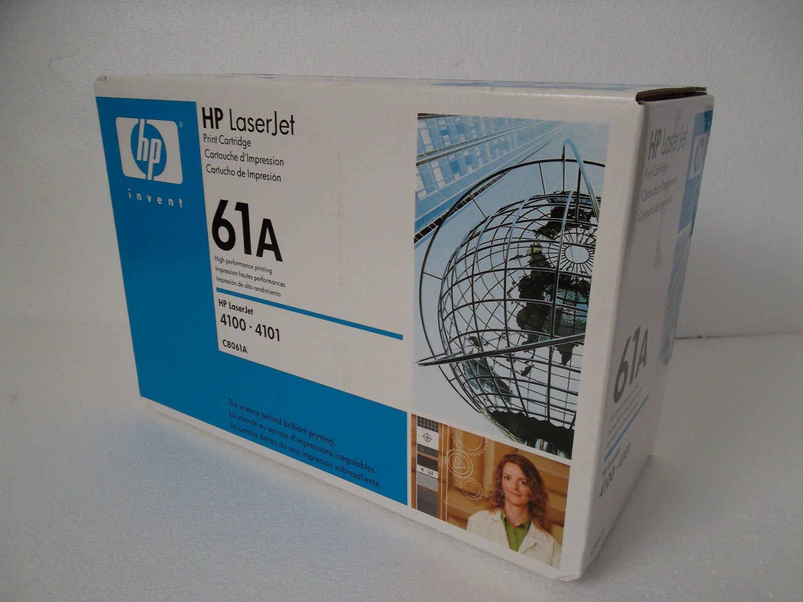 HP OEM 61A Black LaserJet Toner Cartridge 4100 4101 4101mfp 6K-Pages ...