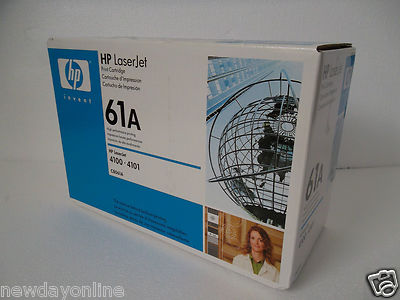 HP OEM 61A Black LaserJet Toner Cartridge 4100 4101 4101mfp 6K-Pages ...