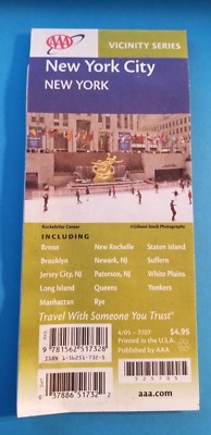 AAA Vicinity Series New York City & Vicinity Map 2005-2006 Edition | eBay