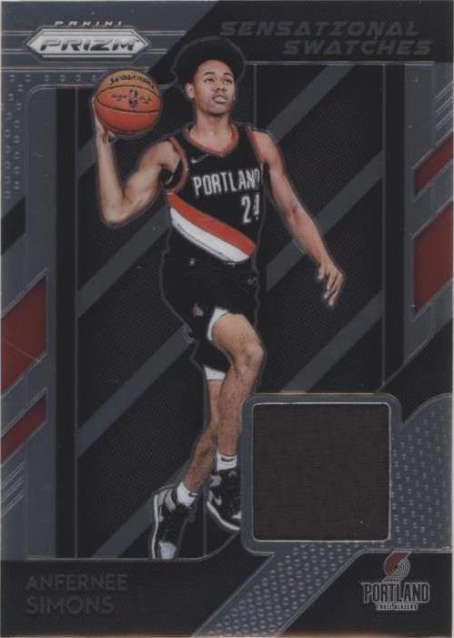 2018-19 Panini Prizm - Sensational Swatches Anfernee Simons #62 (MEM ...