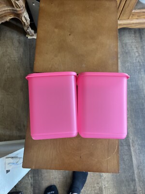 Tupperware Basic Brights Square 1.8L/7.61 cups containers-Set of 2-NEW ...