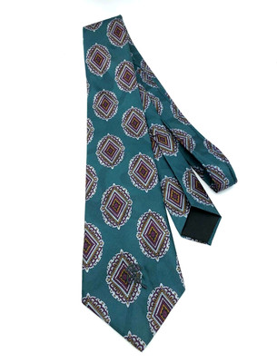 Countess Mara Necktie All Silk Made In USA Imported Silk Green 55 inch ...