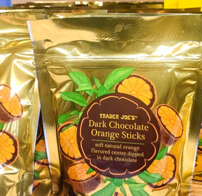 3 Packs Trader Joe's Dark Chocolate Orange Sticks 10 oz Each Pack = 30 ...