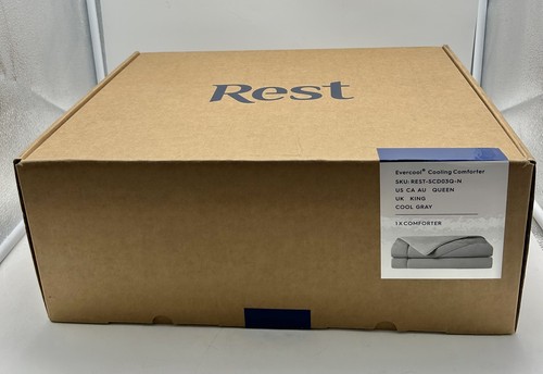 REST Evercool Cooling Comforter - Full/Queen - 90x90 - Cool Gray | eBay