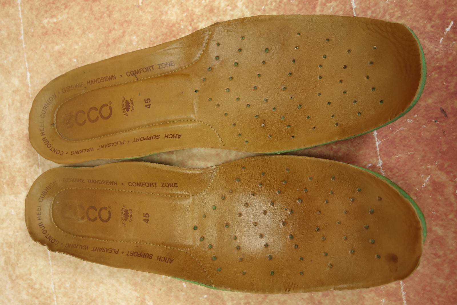 Ecco Extra Width Brown Leather Moc Toe Casual Loafer Shoes Mens 45EUR 11/11.5US | eBay