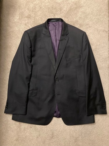 Paul Costelloe Men Super 100 Wool Blazer Jacket Navy Size UK 46 | eBay UK