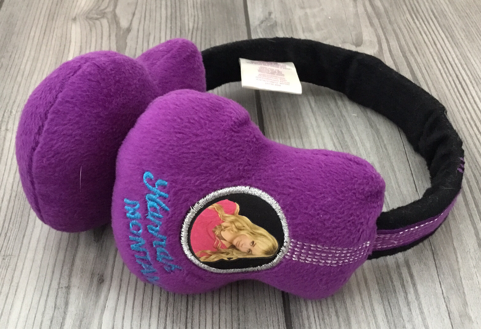 Vary Rare HTF Hannah Montana Purple Guitar Winter Ear Muffs One Size ...