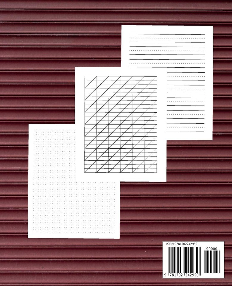 King Kp Publishing Calligraphy grid paper For practice writing ...