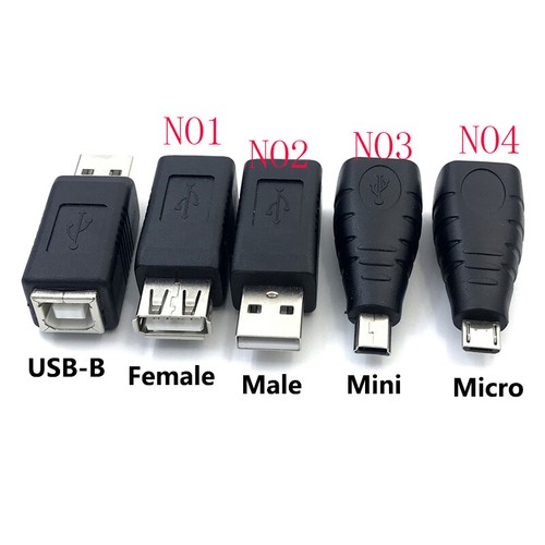 Mini Micro USB 2.0 A Male to B Female Printer Converter Adapter ...