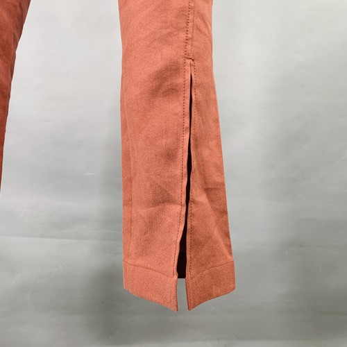 REJINA PYO Size 6 Brown Brick Linen Blend One Pocket Dress Pants | eBay