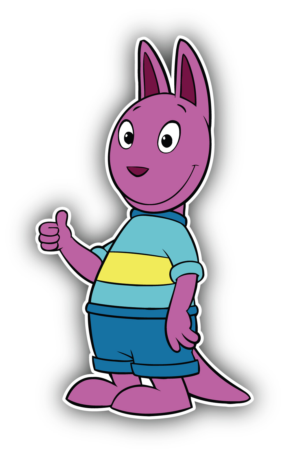 The Backyardigans Cartoon Austin Happy Sticker Bumper Decal - ''SIZES ...