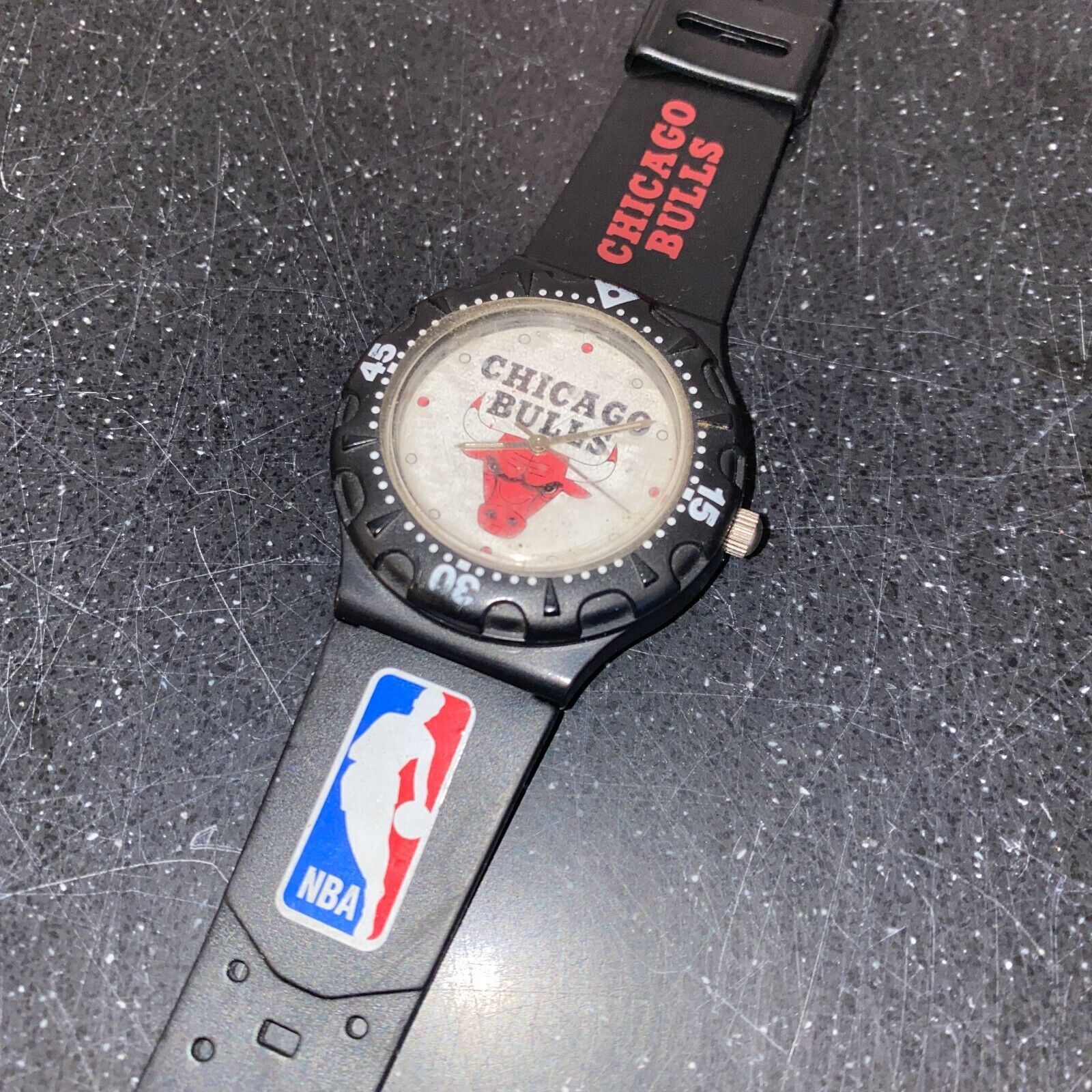 Chicago Bulls Watch NBAQA002 1995 NBA Black Band Jordan Pippen Rodman ...