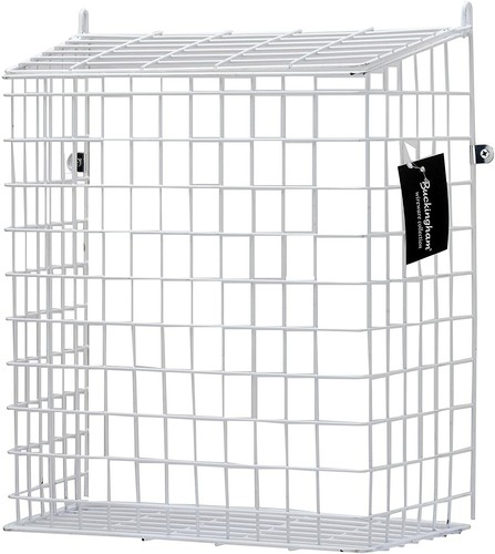 LARGE LETTERBOX FRONT DOOR CAGE POST MAIL LETTER BOX BASKET CATCHER DOG ...