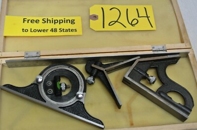 CEN - TECH 12" Combination Tri Square Woodworking Machine Shop Tool | eBay