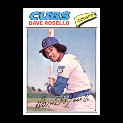 Dave Rosello 1977 Topps Chicago Cubs #92 Set Break NICE! | eBay