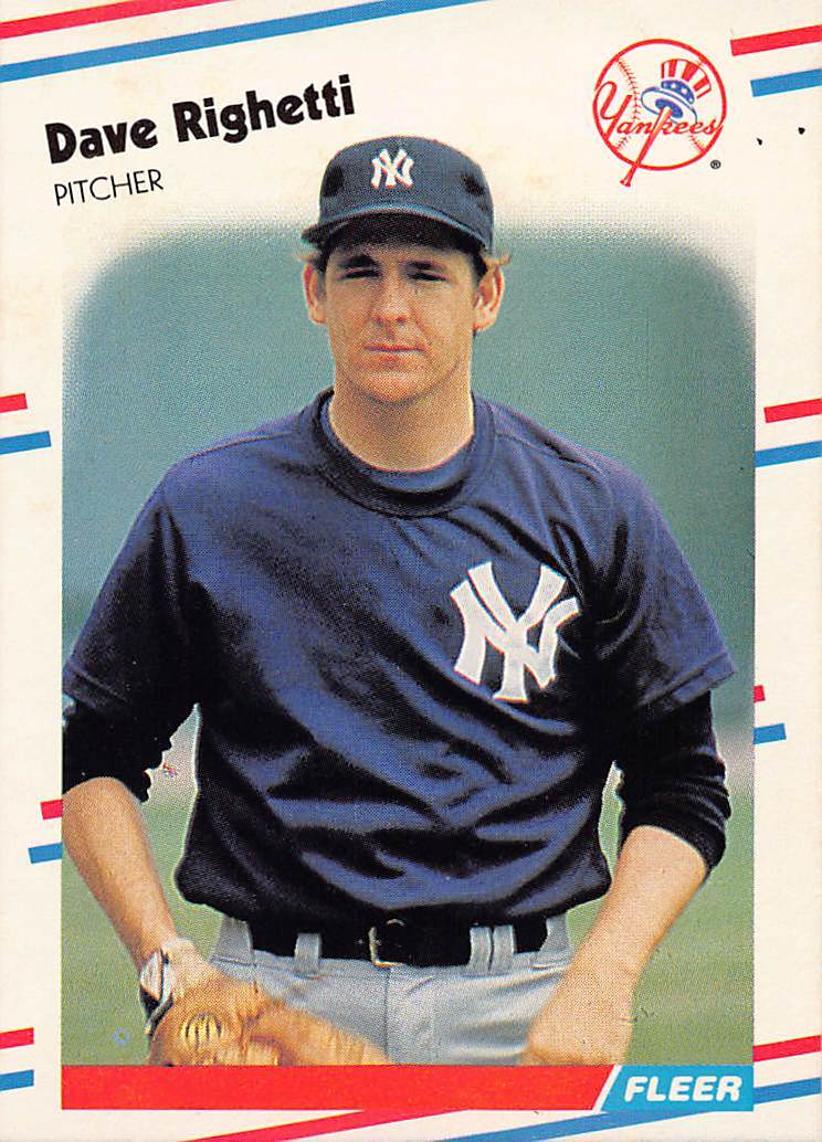 Dave Righetti 1988 Fleer 220 New York Yankees BASEBALL Card | eBay
