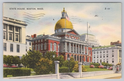 Postcard Boston Massachusetts State House | eBay