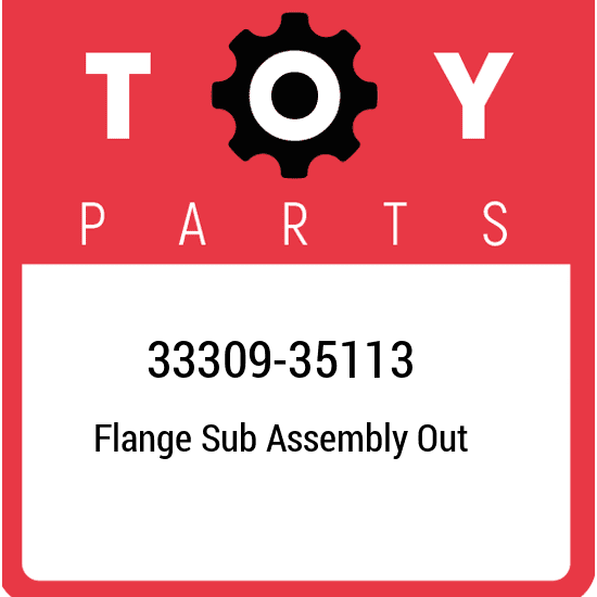 33309-35113 Toyota Flange sub assembly out 3330935113, New Genuine OEM ...