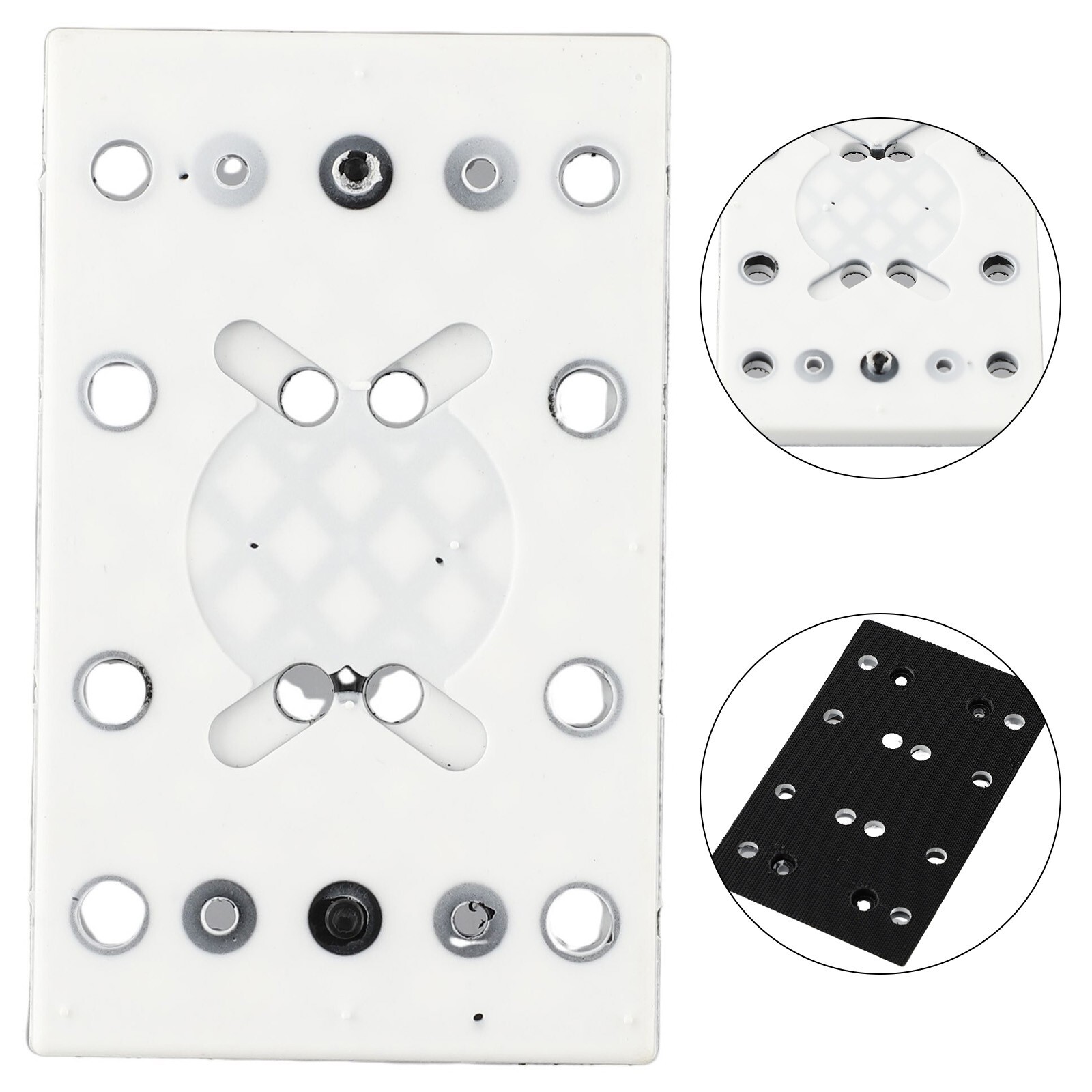 12-hole Sanding Pad Support Plate For-Festool RTS 400 REQ Replacement ...