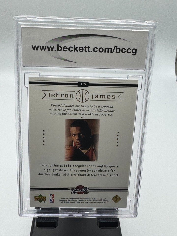 2003 Lebron James Upper Deck Box Set #15 BCCG 10 | eBay