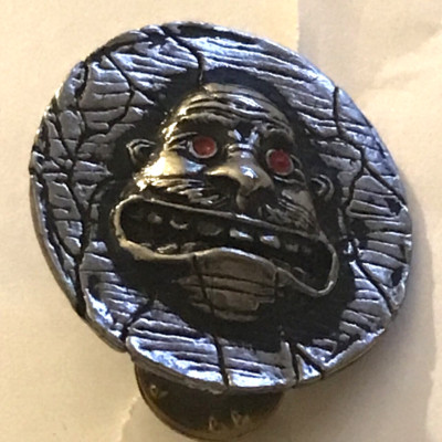 Anthrax NOT! Man 1990 Die Cast Pin Brockum Red Eyes Version | eBay