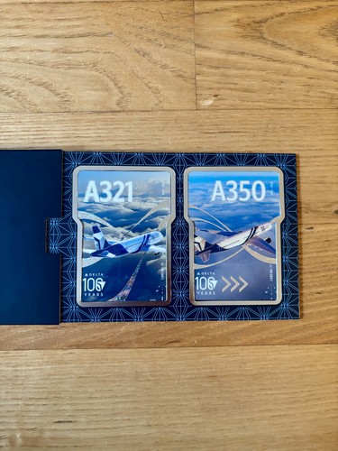 Delta Air Lines A350 & A321 Trading Card Exclusive New 100th ...