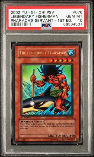 YUGIOH PSA 10 2002 The Legendary Fisherman PSV-076 Ultra Rare 1st ...