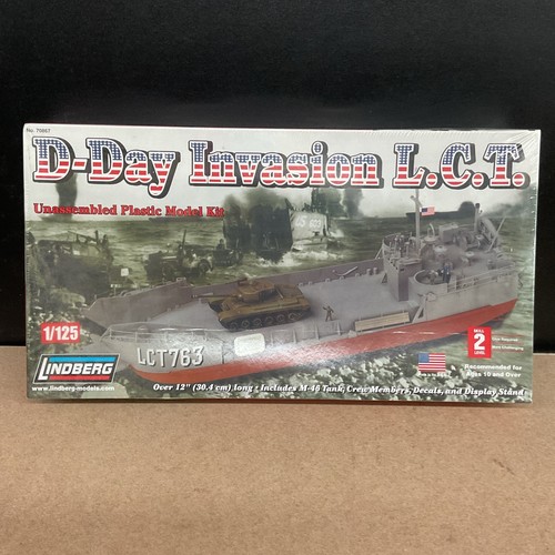 Lindberg WWII D-Day Invasion L.C.T. No. 70867 1:125 Scale Plastic Model ...