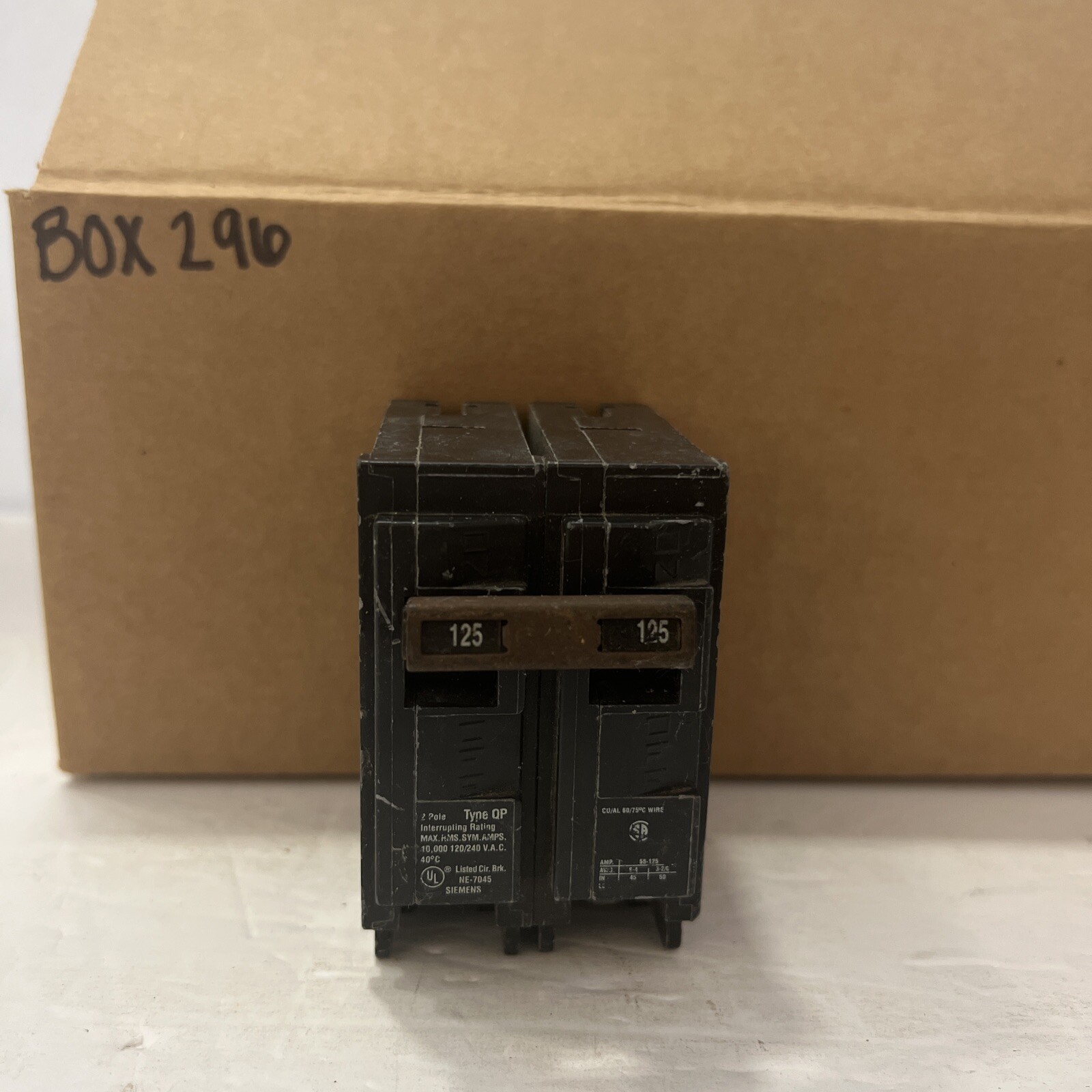 Siemens Q2125 125-Amp Double Pole Type QP Circuit Breaker 783643148697 ...