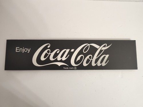 Plastic Coca-Cola Sign Part grey with raised silver letters rare | eBay