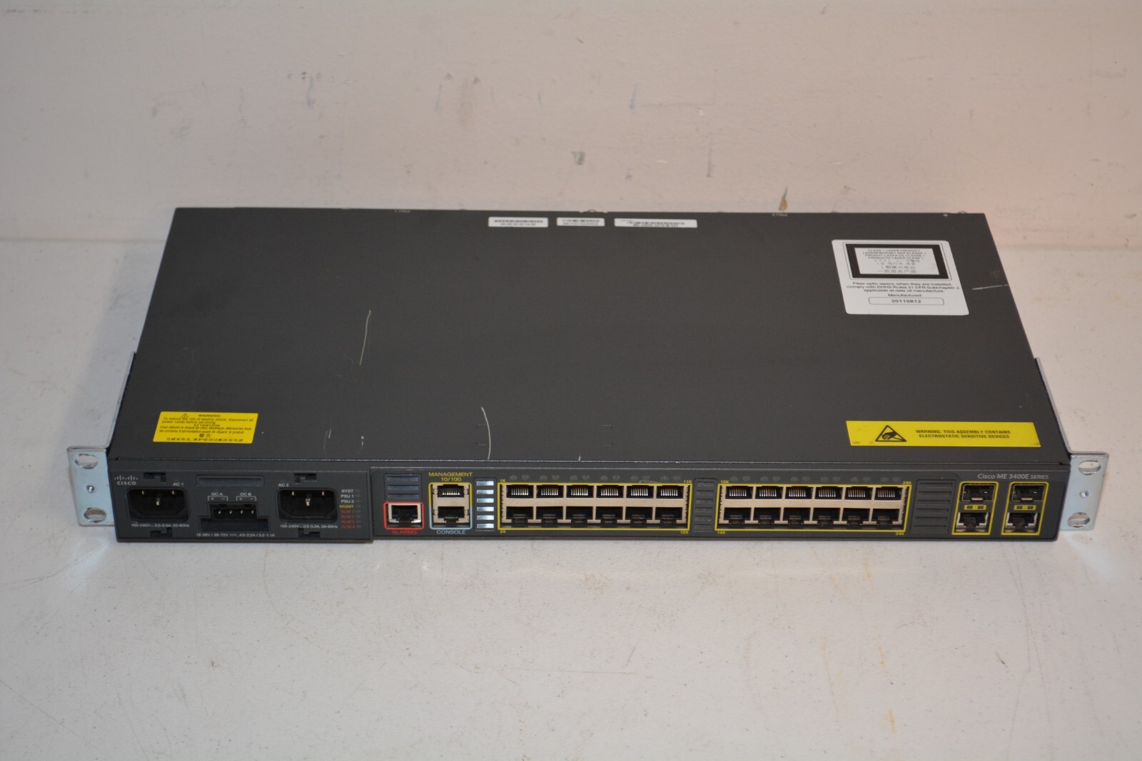 Cisco ME-3400E-24TS-A 3400 Series Ethernet Access Switch #W4300 | eBay