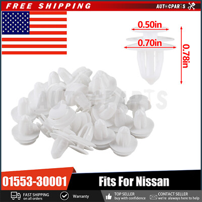 New For NISSAN Front Door Trim Panel Retainer Clip 01553-30001 Quantity ...