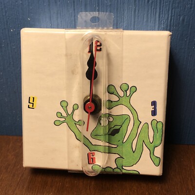 VINTAGE Time Dezign Fridge Magnet Magnetic FROG Analog Clock - 90s NEW ...