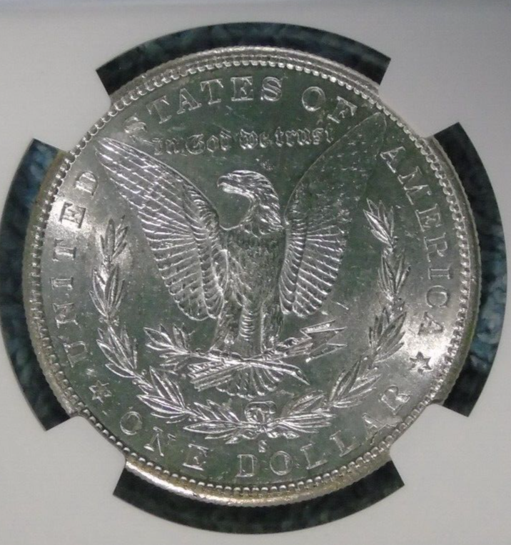 1884-S Morgan $1 NGC Certified MS60 MS Graded San Francisco Silver ...